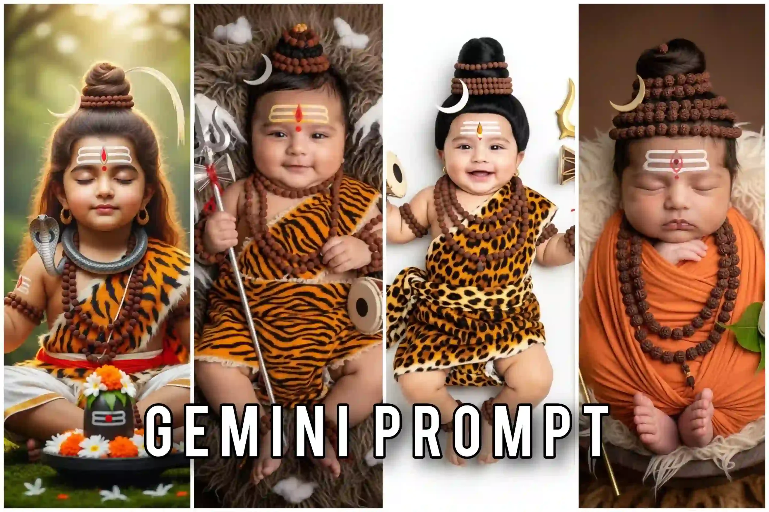 Gemini Promotes for Baby Boy Mahadev Photoshoot - AI Editing Bank